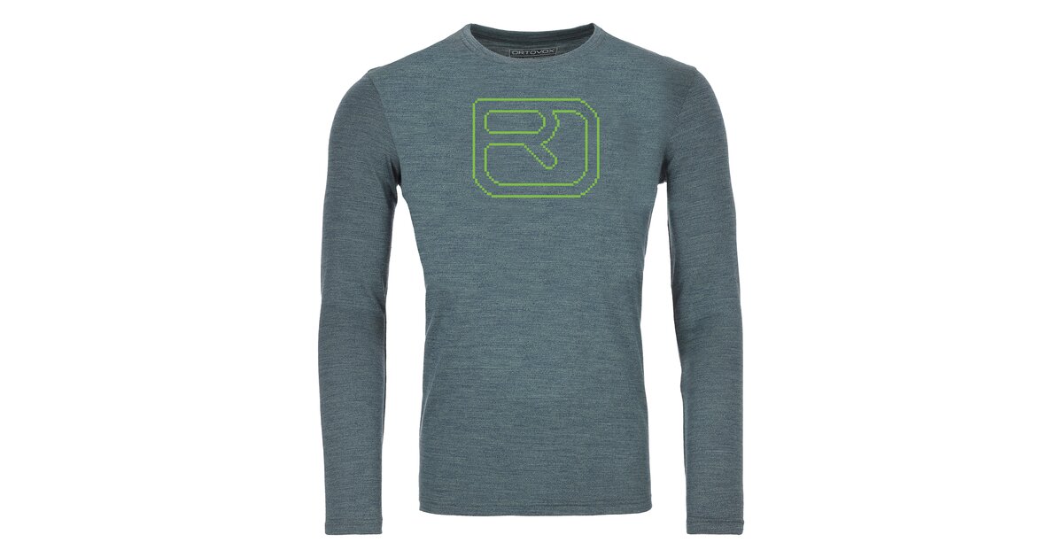 ORTOVOX 185 MERINO PIXEL LOGO LS M | Longsleeves | ORTOVOX
